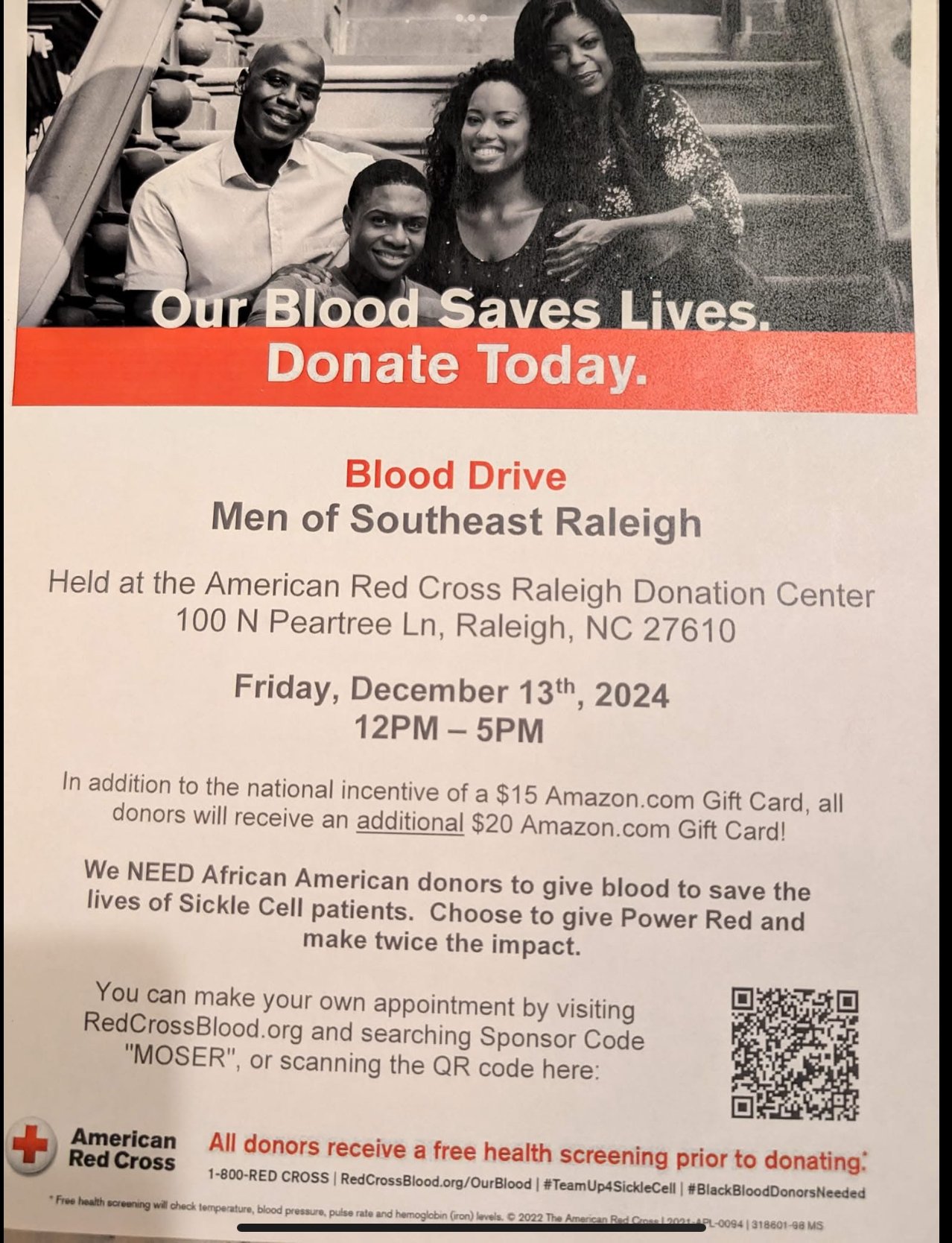 Blood Drive In South East Raleigh – Men of Southeast Raleigh